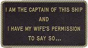 Amazon.com: Fun Plaque (I Am The Captain Of This Ship And I Have ...