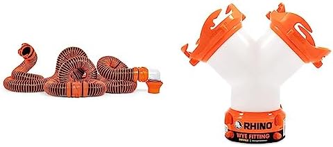 Camco 39867 RhinoEXTREME 20' Sewer Hose Kit with Swivel Fitting & 39812 ...