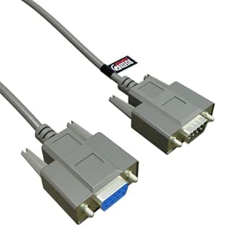 rhinocables 9 Pin Serial Extension Lead, Male to Female RS232 Cable for ...