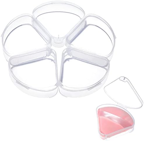 Amazon.com : ISKYBOB Set of 6 Powder Puff Holder Cases, Travel Beauty ...