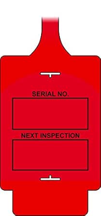 'AssetTag Flex Next Inspection' Tag, Red - Style A : Amazon.co.uk: DIY ...