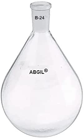 ABG BOROSILICATE GLASS PEAR SHAPED FLASK (500ml) COMPATIBLE FOR BUCHI ...