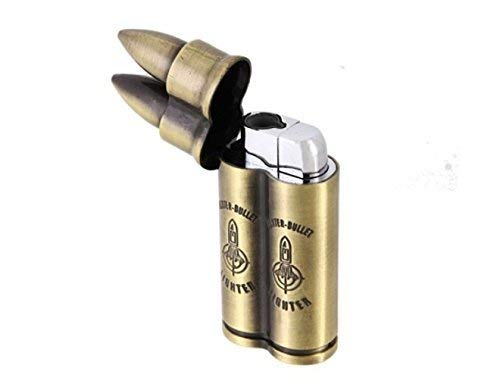 Advenga Metal Hunter Bullet Shaped Lighter - Pocket Lighter - Windproof ...
