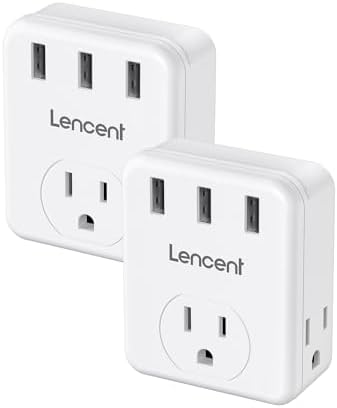 Amazon.com: USB Charger Block, TESSAN Wall Plug Adapter with Electrical ...