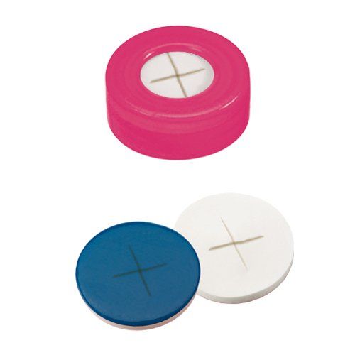 Snap Ring Cap (Pink) with X-Slitted Septa Silicone/PTFE, pk.100: Amazon ...
