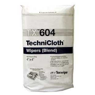 Texwipe TX604 TechniCloth® Cleanroom Wipes Cellulose/Polyester Blend 4 ...