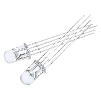 10PCS 10mm RGB LED Diode Kit Common Cathode 4Pin Bright Bulb Lamps ...