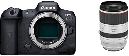 Amazon.com : Canon EOS R5 Full-Frame Mirrorless Camera - 8K Video, 45 Megapixel Full-Frame CMOS ...
