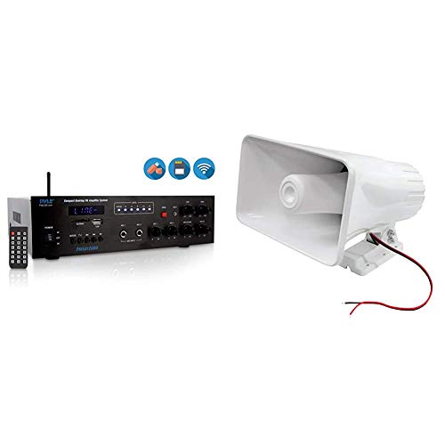Pyle Wireless Bluetooth 500W Public Address Amplifier System with 8 ...