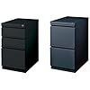 Amazon.com: Hirsh Industries 2 Piece Value Pack 3 Drawer Black and 2 ...