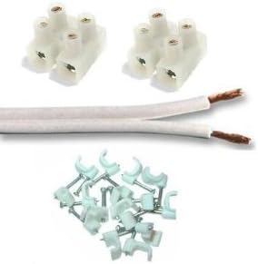 5m White speaker cable extension kit - 13 Strand Interior Speaker Cable ...