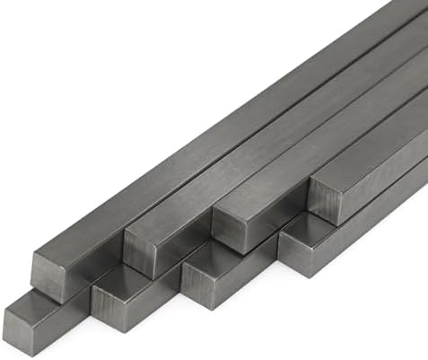 Amazon.com: 8 Pcs 1/4" x 1/4" x 12" Square Steel Rods, Cold Rolled ...