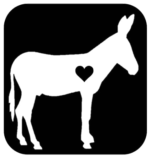 Amazon.com: Mammoth Jackstock Donkey Lil heart OS 421 6 inch decal mule ...