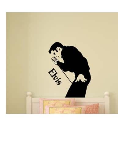Amazon.com: Elvis Presley Wall Decal, Elvis The King Wall Sticker ...