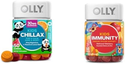Amazon.com: OLLY Kids Chillax, Magnesium Gummies Plus L-Theanine, Lemon ...