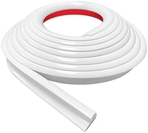 Jotekonoby PVC RV Rain Gutter 1/2 Inch Height J Shape Drip Rail Roof ...