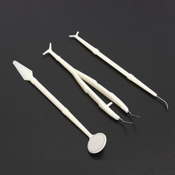 Generic 3pcs Dental Dentist Teeth Clean Oral Checker Mirror Probe ...