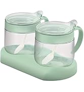 Amazon.com | Glass Condiment Spice Jars,12oz/350 ml Condiment Jar Spice ...