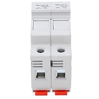 3NH® 2 Pole Fuse Holder Base, DIN Rail Mount Fuse Holder Base DC Fuse ...
