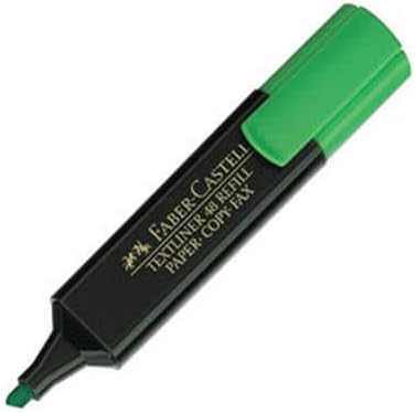 FABER-CASTELL Textmarker TEXTLINER 48 REFILL, grün VE=12 : Amazon.de ...