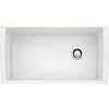 BLANCO, White 441767 DIAMOND SILGRANIT Super Single Undermount Kitchen ...