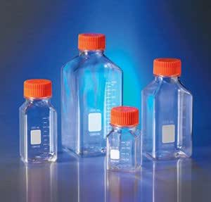 Corning 1L Square PET Storage Bottles with 45mm Caps: Amazon.com ...