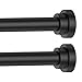 Amazon.com: Black Curtain Rods for Windows 28 to 48 Inch, 2 Pack 5/8" Diameter Heavy Duty Metal ...