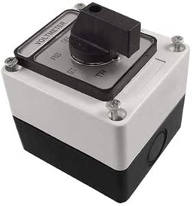 Amazon.co.jp: Aexit 20A Rotary Selector 7 Position Voltmeter Switch ...