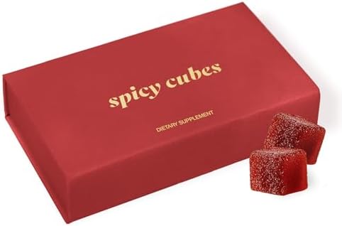 Amazon.com : Spicy Cubes Hot Peach Gummies - Sweet & Spicy Chili Sugar ...