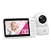 VTech VM924 Pan & Tilt Video Baby Monitor, 5" LCD Screen, Up to 17 Hrs ...