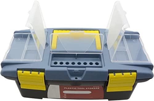 ANMOO Small Tool Box, 13inches Protable Plastic Toolbox With Extra ...