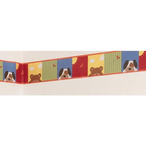 Amazon.com : Peek A Boo Friends - Wall Border (6.75 x 10 Yards) : Crib ...