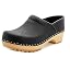 Amazon.com | KLÄGN Tindra Wood Closed Back Grippy Leather Clogs | Mules ...