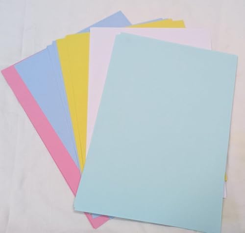 A4 Color Chart Paper – 150 GSM, Pack of 50 Sheets (Multicolor) : Amazon ...