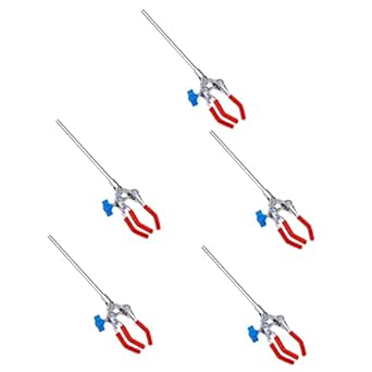 Amazon.com: Lab Clamp 3 Prong 5pcs 3 Flask Clamp Three-Claw Clip ...