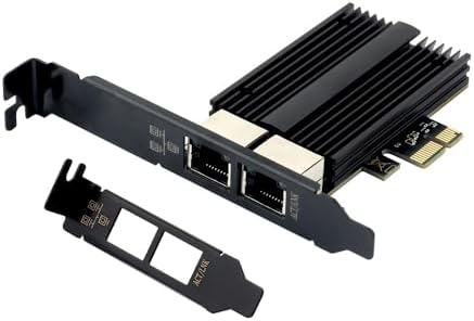 Amazon.com: 2.5G Dual Port PCIe Ethernet Network Adapter to 2.5 Gigabit ...