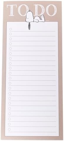 Amazon.com : Graphique Snoopy Magnetic Notepad, 100 Tear-Away Sheets ...