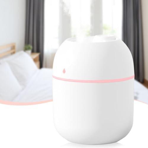 Mini Water Humidifier, LULUWA 220ml Small Portable USB Powered Cool ...