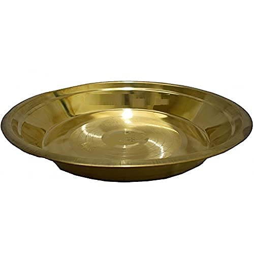 Shiv Home World Brass Thambulam Plate 12 Inches Set of-1PCS : Amazon.in ...