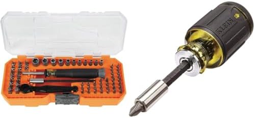 Klein Tools 64-Piece Micro-Ratchet Precision Driver Set with 8-in-1 ...