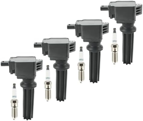 Amazon.com: AUTOKAY Ignition Coils and Spark Plug Set of 4 for Ford ...