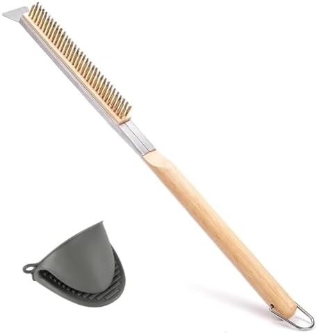 21 Inch Pizza Oven Brush Outdoor Portable Pizza Stone Brush with ...