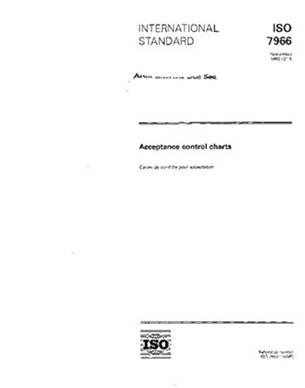 ISO 7966:1993, Acceptance control charts | Amazon.com.br