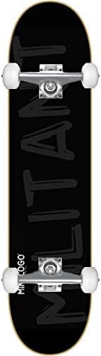 Amazon.com: Mini Logo Complete Skateboard 191/K-16 - 7.5 Black w/Raw ...