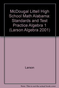 Amazon.com: Algebra 1, Grade 9 Standards and Test Practice: Mcdougal ...