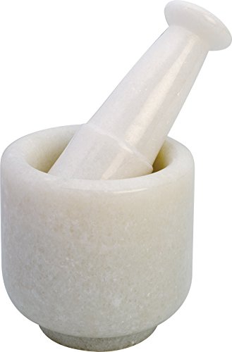 Buy KVG Marble Khalbatta/Mortar and Pestle, 7.5 cms, Round, White ...