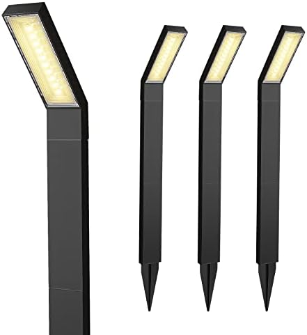 Solar Outdoor Lights Pathway,Super Bright 4Pack 400Lumen Outdoor Solar ...