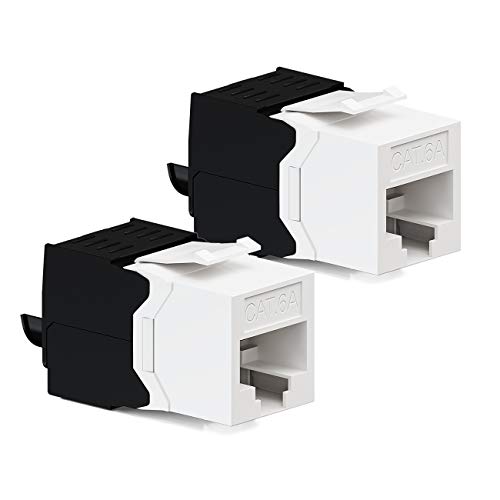 deleyCON 2x CAT6a Keystone Jack Module RJ45 - Prise RJ45 à LSA en ...