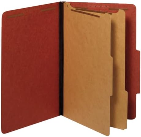 Pendaflex File Folders, Classification Organizers, 2 Dividers, 2/5 Cut ...