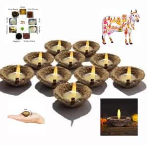 Buy Panchagavya gobar Diya/Vilakku/Deepak panchakavya vilakku | gobar ...